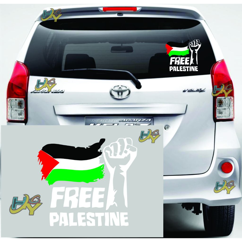 Jual PROMO stiker palestine stiker cutting sticker kaca mobil stiker ...