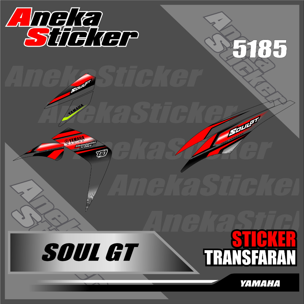Jual A5185 STICKER STRIPING TRANSPARAN YAMAHA MIO SOUL GT DESAIN ...