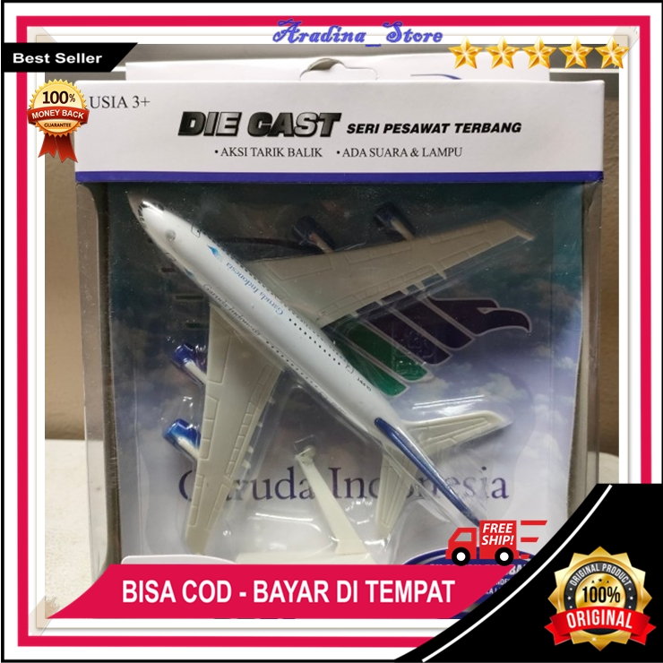 Jual Mainan Die Cast Pesawat Terbang GARUDA INDONESIA / Diecast ...