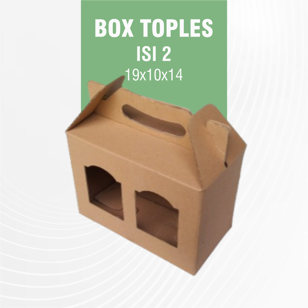 Jual Box Toples Tabung Isi 2 uk 19x10x14/Box Kue kering/Dus Hampers/Box ...
