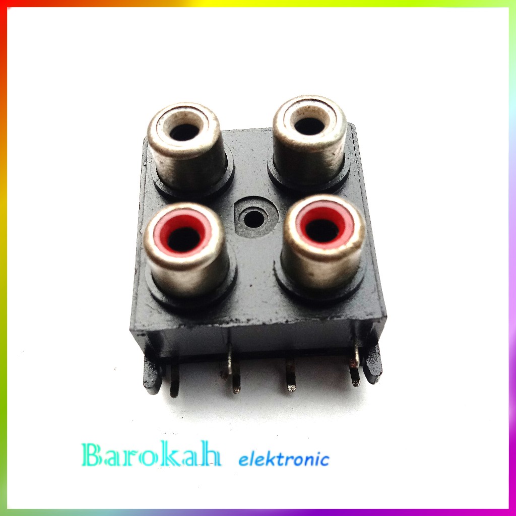 Jual Socket RCA 4 Pin Merah Putih | Shopee Indonesia