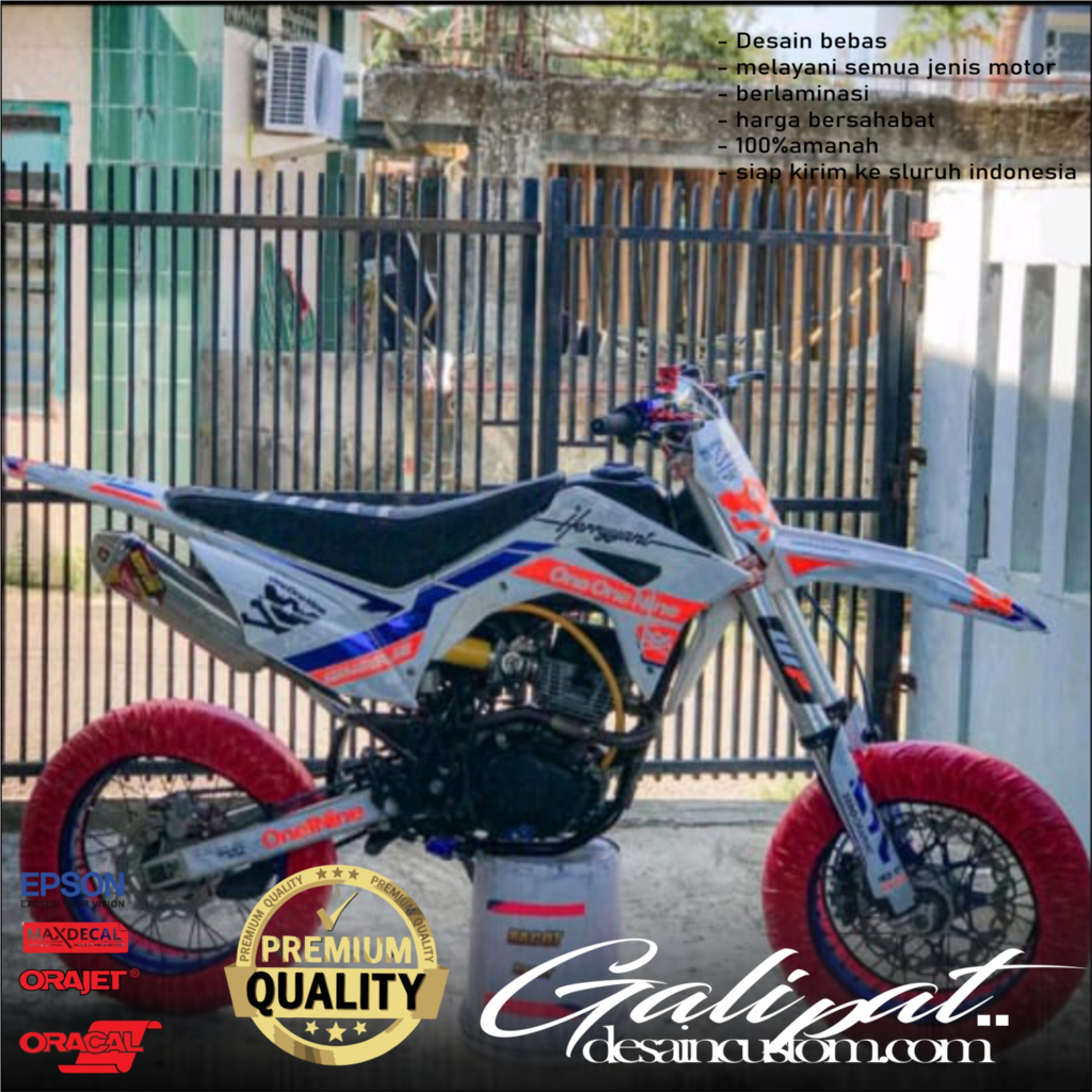 Jual 0996 decals sticker crf150 full body motif simpel keren bisa ...