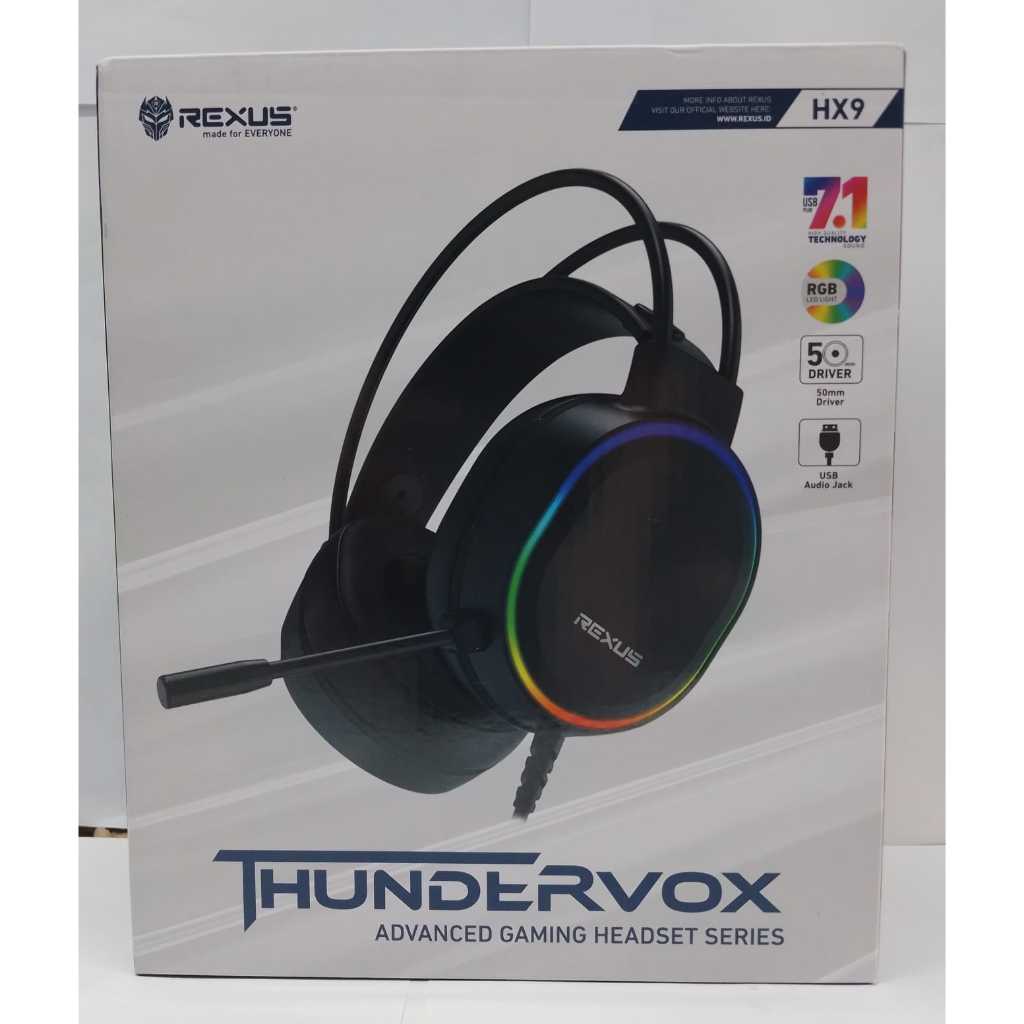 Jual Rexus HX9 / HX 9 Thundervox RGB 7.1 Surround Gaming Headset ...