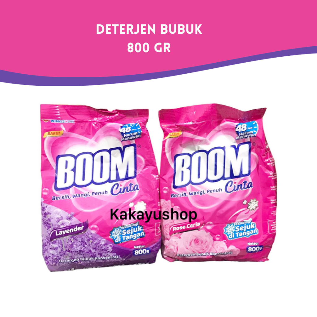 Jual BOOM Deterjen Bubuk Konsetrat 800gr | Shopee Indonesia
