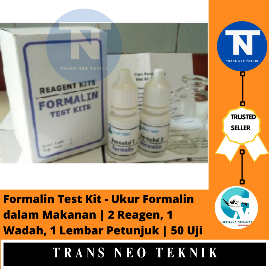 Jual Formalin Test Kit - Ukur Formalin dalam Makanan | 2 Reagen, 1 ...