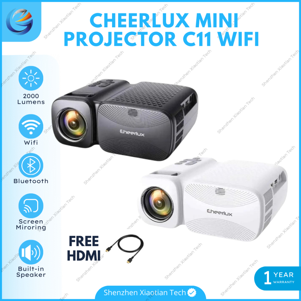 Jual PROYEKTOR C11 WIFI MIRRORING 80 ANSI LUMENS | MINI PROJECTOR ...