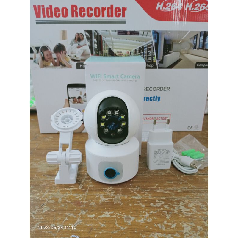 Jual IP CAMERA CCTV WIRELLES ULTRA HD WIFI PTZ WIFI DUAL LENSA 8 MP ...