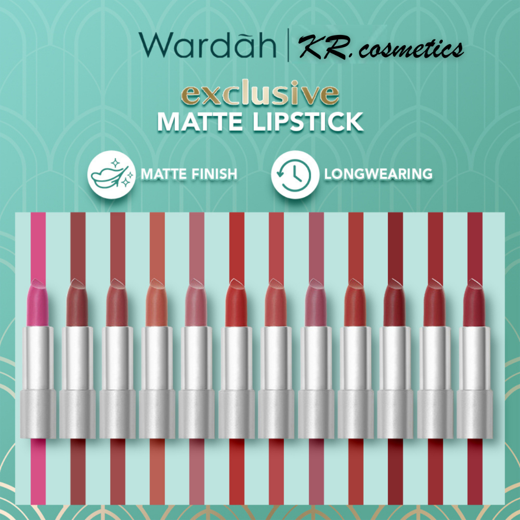 Jual Wardah Exclusive Matte Lipstick Warna Intense Pigmented Tahan Lama ...