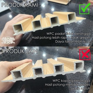 Jual WPC Wood Panel 3 METER Wallpanel Kisi Kisi Dinding Kayu | Shopee Indonesia