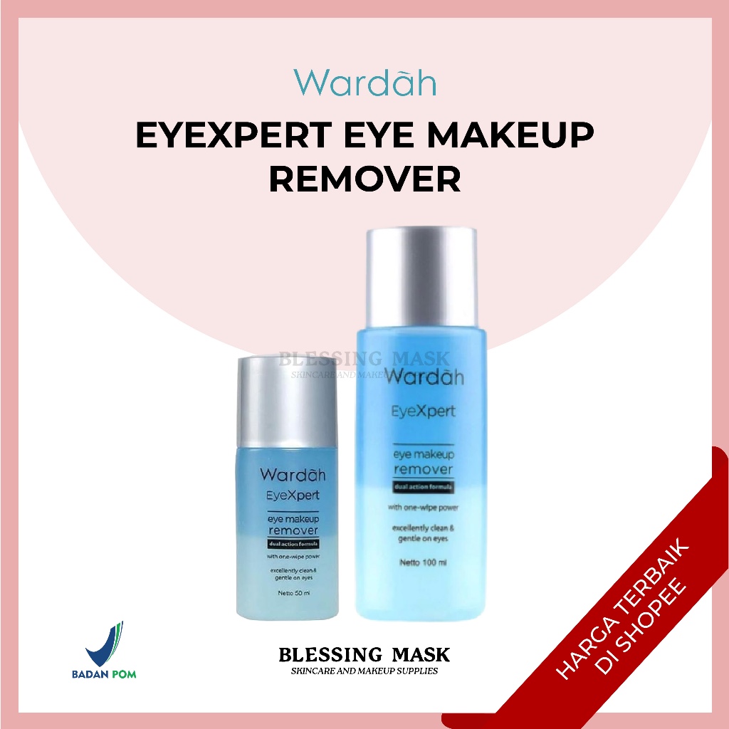 Jual WARDAH EyeXpert Eye & Lip Makeup Remover | Shopee Indonesia