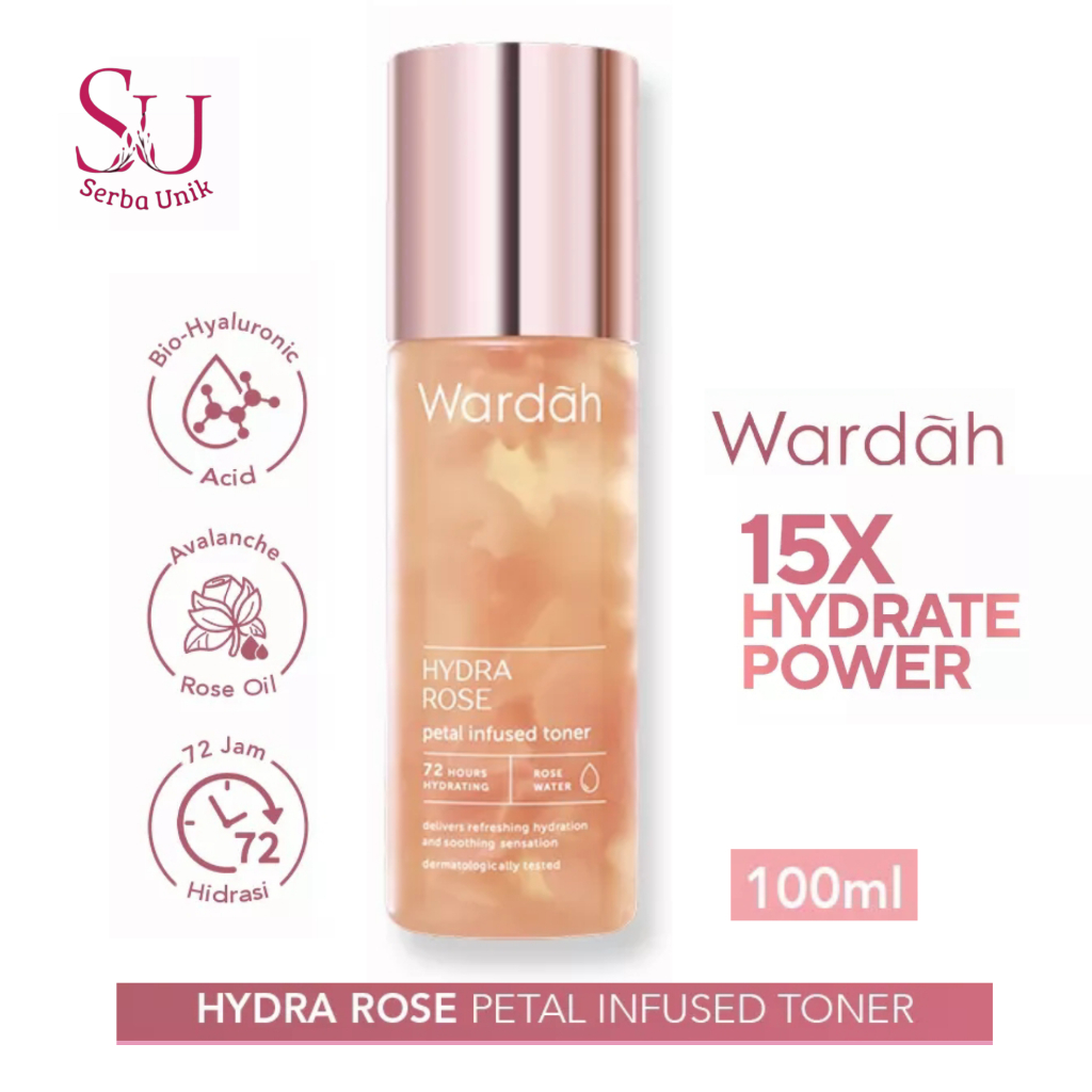 Jual Wardah Hydra Rose Petal Infused Toner 100ml | Shopee Indonesia