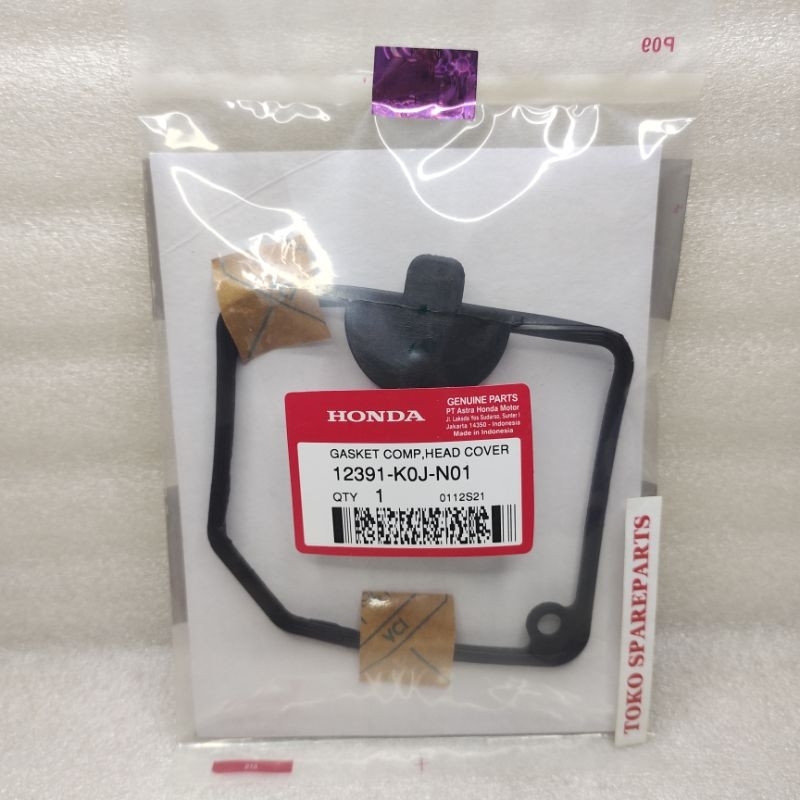 Jual 12391-K0J-N01 OEM Karet gasket cylinder head cover Genio Beat Street Scoopy K2F Qualitas ...