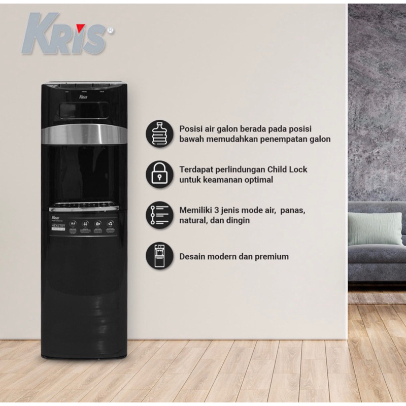 Jual Kris Dispenser Air Bottom Loading - Hitam | Shopee Indonesia