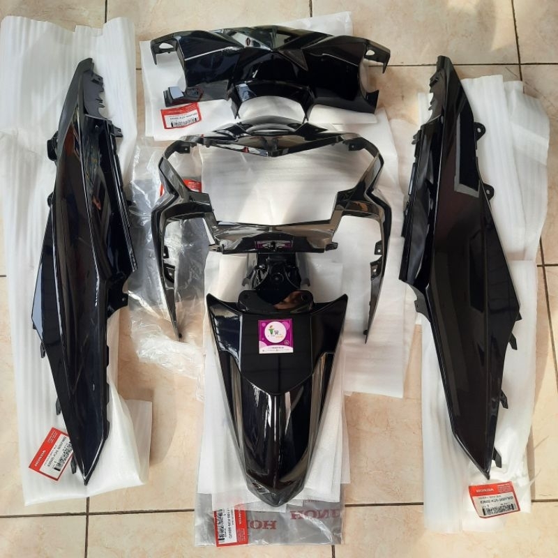 Jual Cover Body Halus Fullset Hitam Beat FI Injeksi K25 Stater Kasar ...