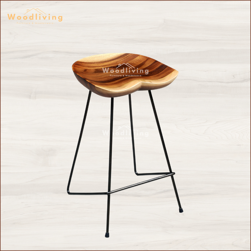 Jual Woodliving Stool tanpa sandaran kursi bar kayu suar | Shopee Indonesia