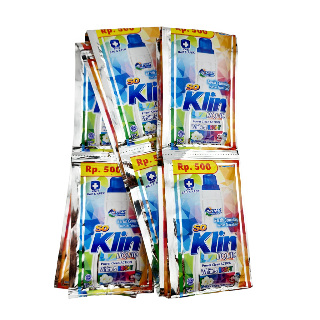 Jual So Klin Liquid Detergen RENCENG - 22ml x 12 bks | Shopee Indonesia