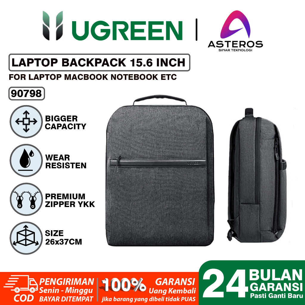 Jual UGREEN Tas Ransel Backpack Tas Laptop Waterproof 15.6 inch 90798 ...
