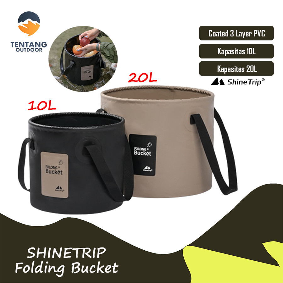 Jual SHINETRIP Ember Lipat Portabel Outdoor Folding Bucket Resistant ...