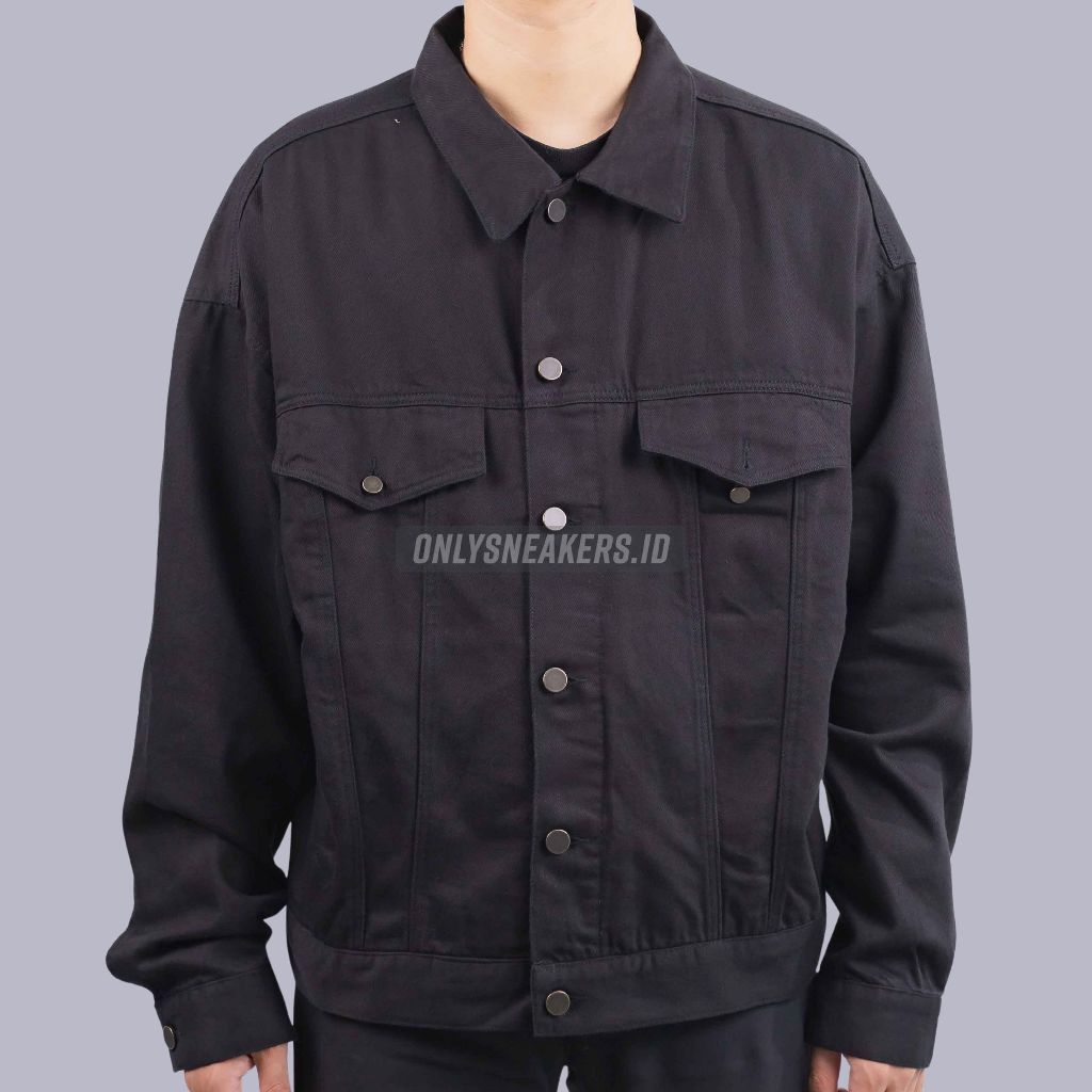 Jual ESSENTIALS FOG DENIM JACKET BLACK | Shopee Indonesia