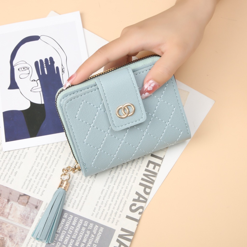 Jual ( 27AN.ID ) Dompet Lipat Wanita 616 Baru Dompet Kulit Wanita Kecil ...