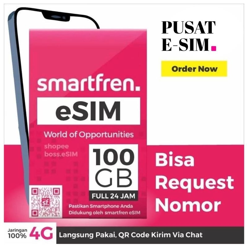 Jual Esim Smartfren Unlimited Nonstop Promo 100 Gb Full 24 Jam (Gratis Ongkir)S | Shopee Indonesia
