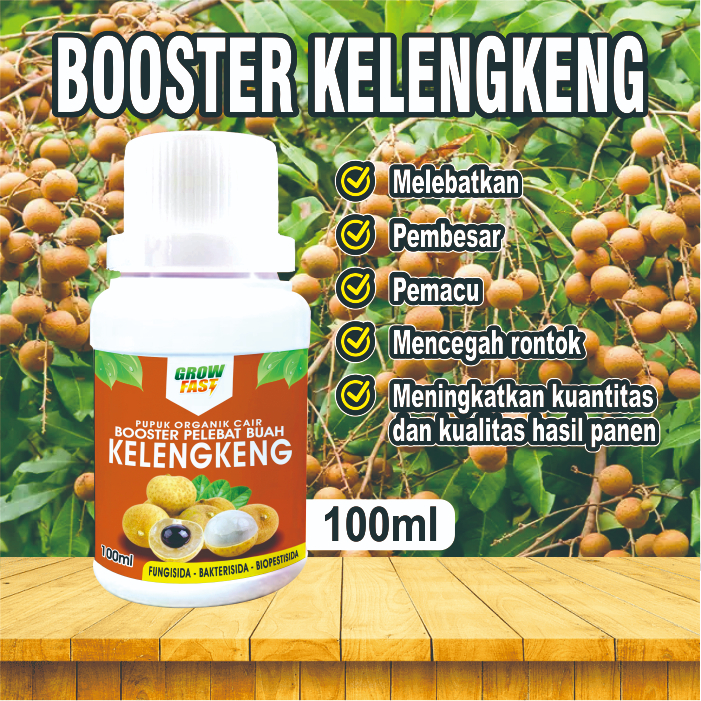 Jual Pupuk Booster Kelengkeng (100ml) I pupuk organik pelebat buah kelengkeng I pupuk organik ...