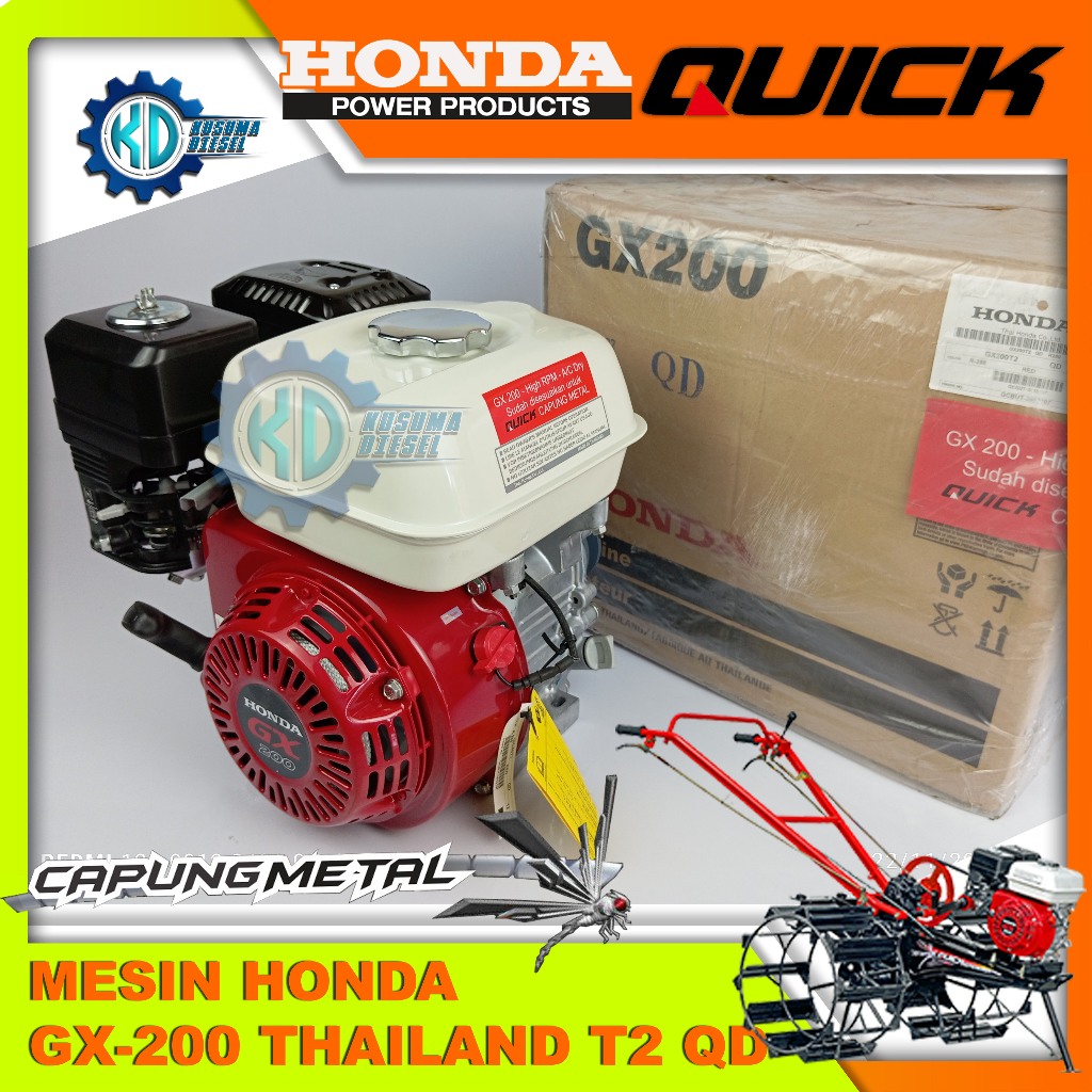 Jual MESIN HONDA GX200 - ORIGINAL CAPUNG METAL - HONDA T2 QD THAILAND ...