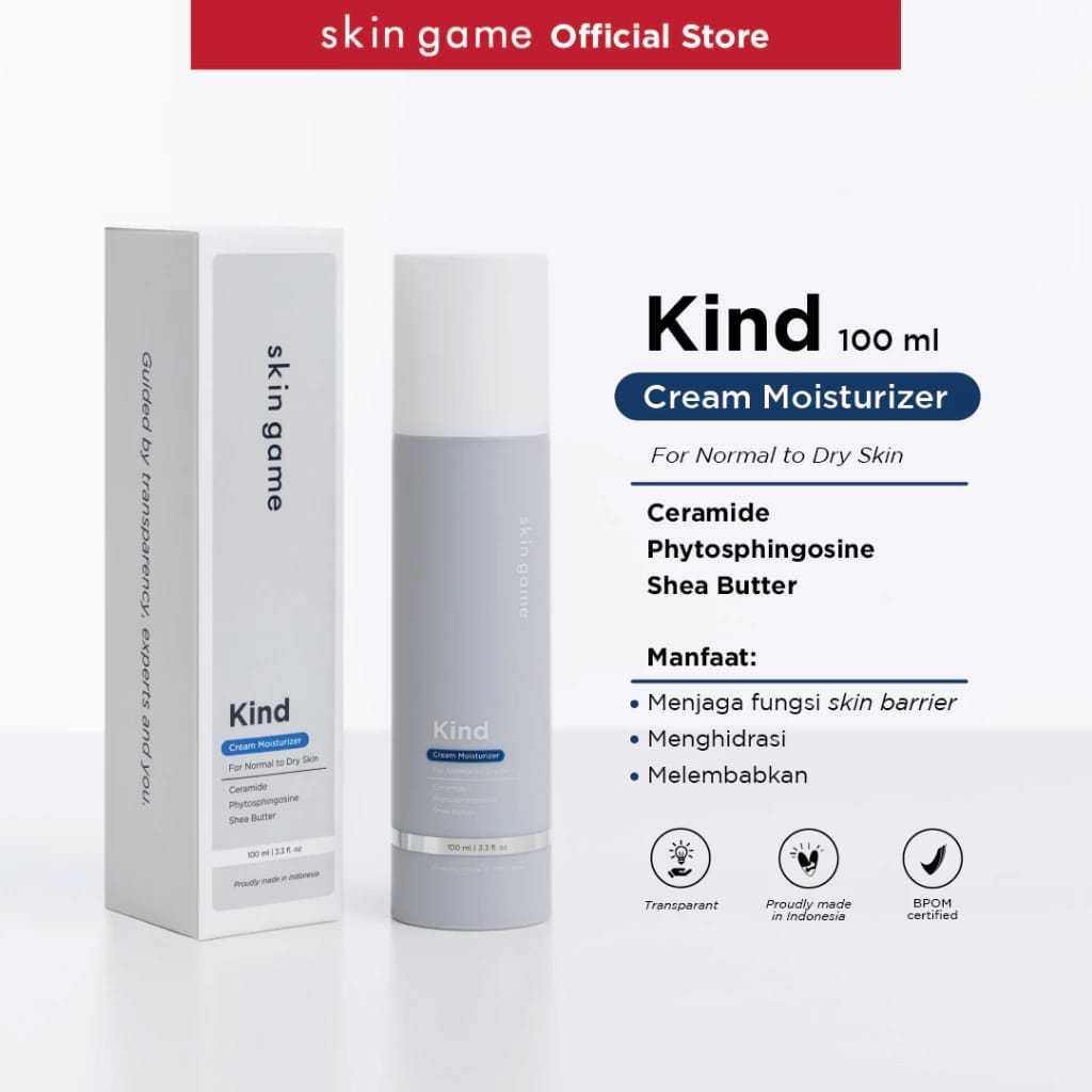 Jual Skin Game Kind Cream Watery Moisturizer - Pelembab Wajah (Skin ...