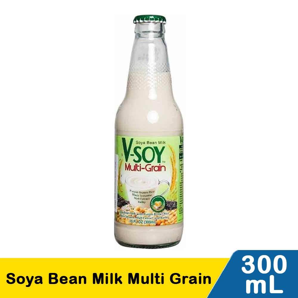 Jual Vsoy V-soy Susu Kedelai Multi Grain 300 ML Botol Kaca (WAJIB ...