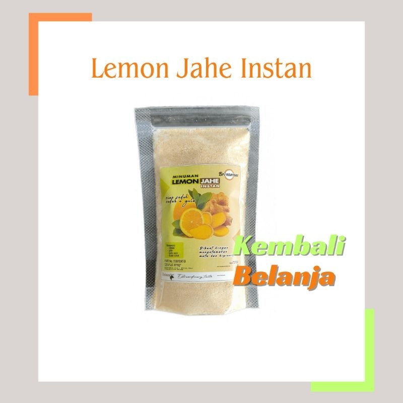 Jual Minuman Lemon Jahe Instan 100 Gram/ Bubuk Lemon Jahe/ Minuman ...