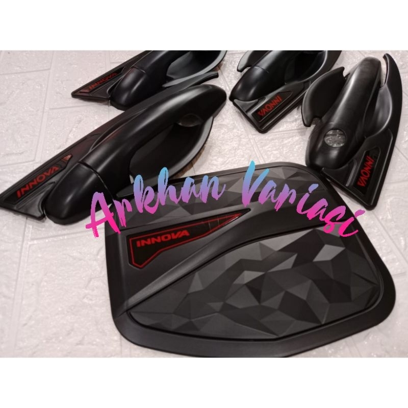 Jual Paket Cover Outer Handle Tank Cover Hitam Doff Innova Reborn 2016 2017 2018 2019 2020 2021 ...