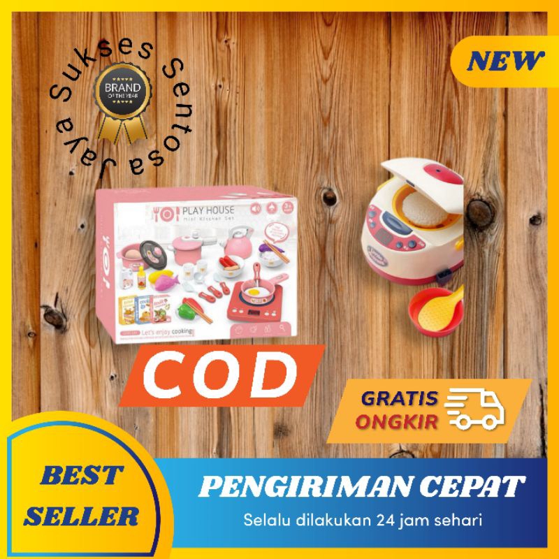 Jual Mainan Anak Masak Kitchen Set CHILDREN'S Food Cookware Pot Pan ...
