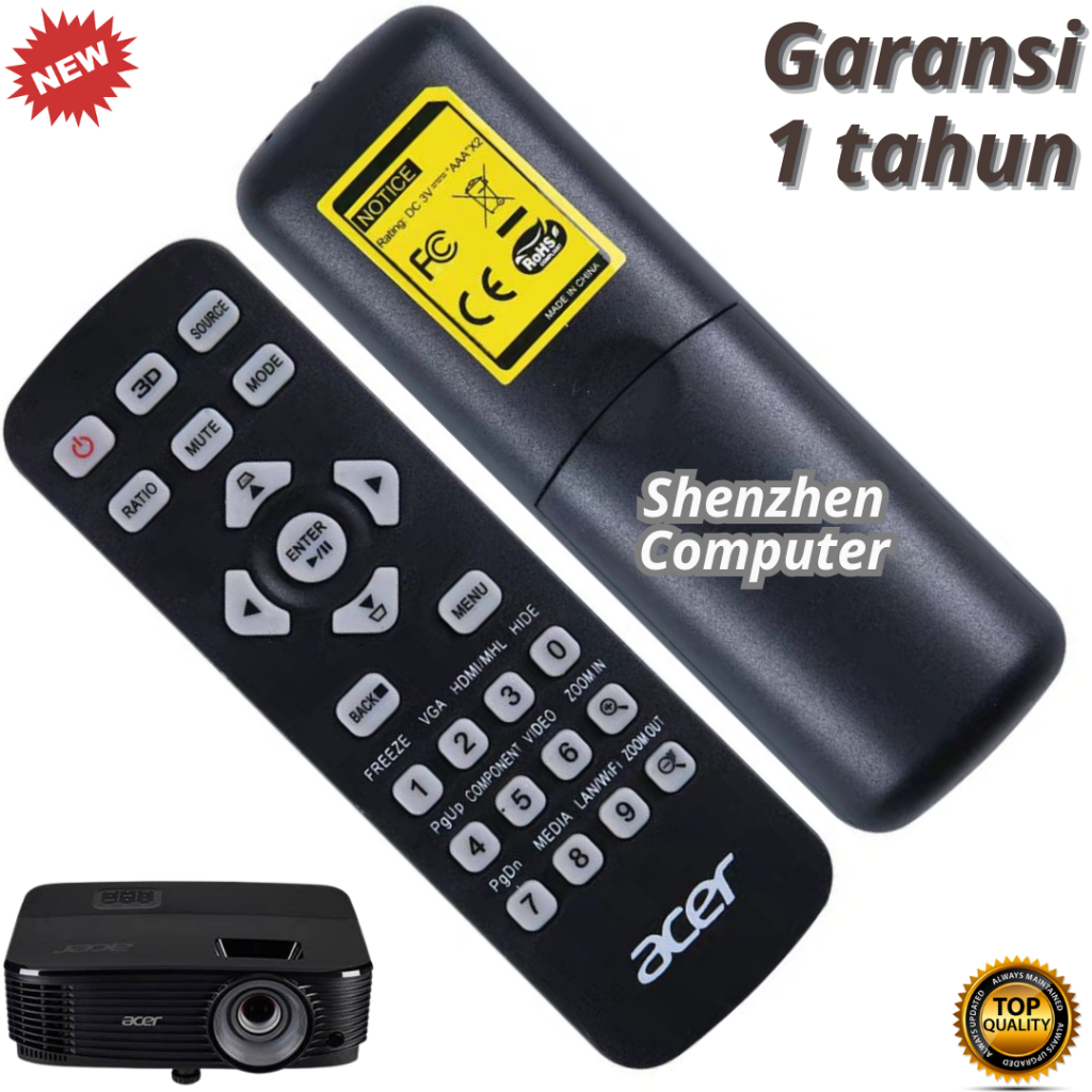 Jual Remot Kontrol Lampu Proyektor Universal Acer Projector Remote ...