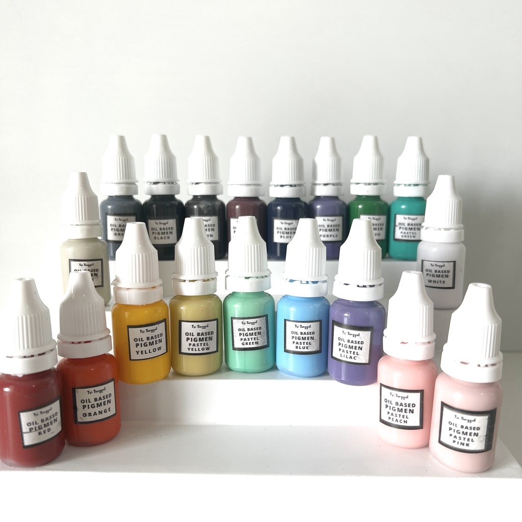 Jual Paket Lengkap Banget 19pcs Pigmen Resin Cat Warna Oil Based ...