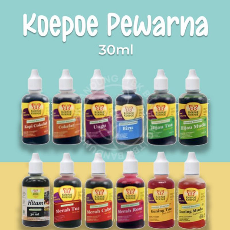 Jual Koepoe Pewarna Makan Koepoe kupu Foot grade foot coloring baking ...