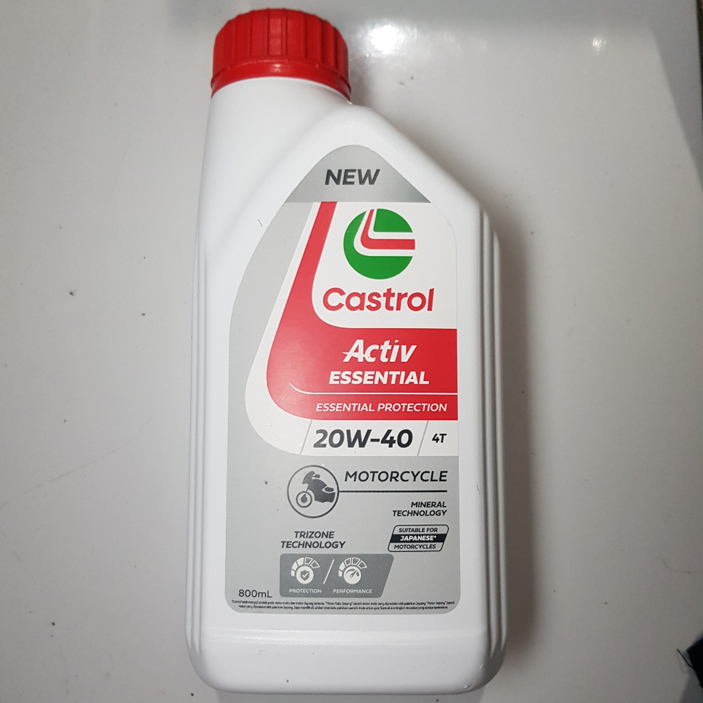 Jual Oli Castrol GO Castrol Activ Essential 800 ml 20W 40 | Shopee ...