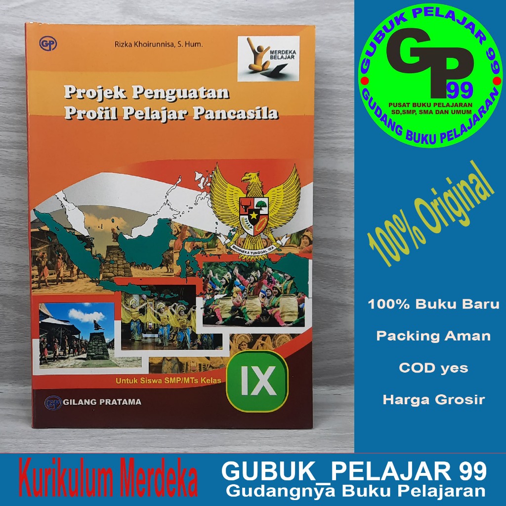 Jual Projek Penguatan Profil Pelajar Pancasila (P5) Kelas 9 SMP/MTs Kurikulum Merdeka Penerbit ...