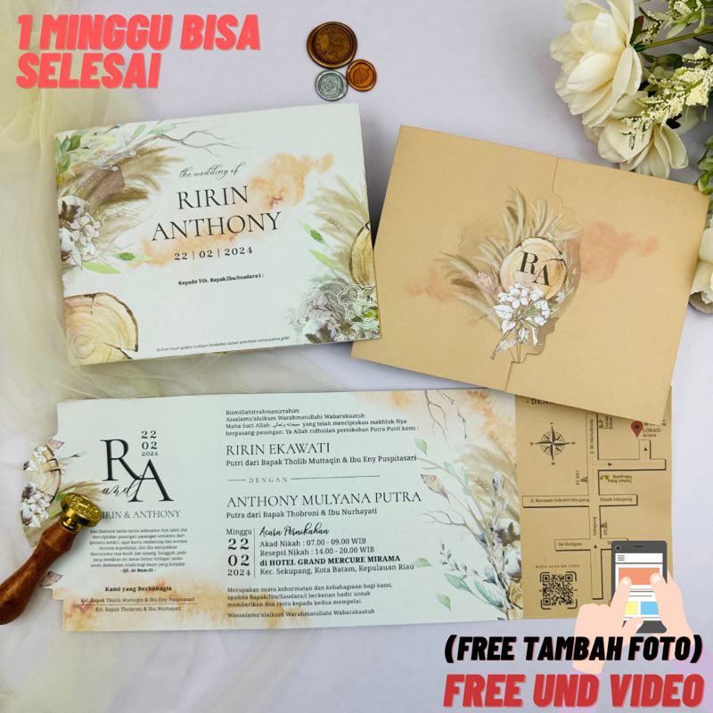 Jual Undangan Pernikahan Murah, Bagus, Lucu, Elegant | GRATIS UNDANGAN ...