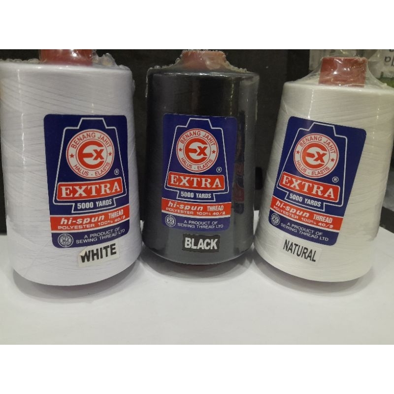 Jual Benang Extra jahit 5000yrd | Shopee Indonesia