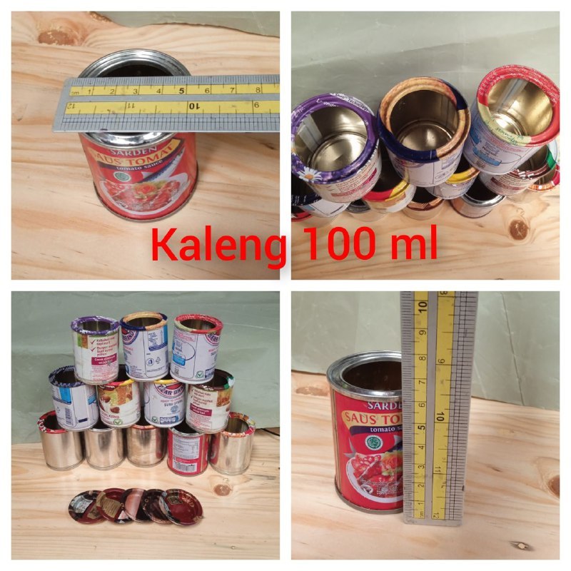 Jual Kaleng Kosong Ukuran 100 Ml Plus Tutup | Shopee Indonesia
