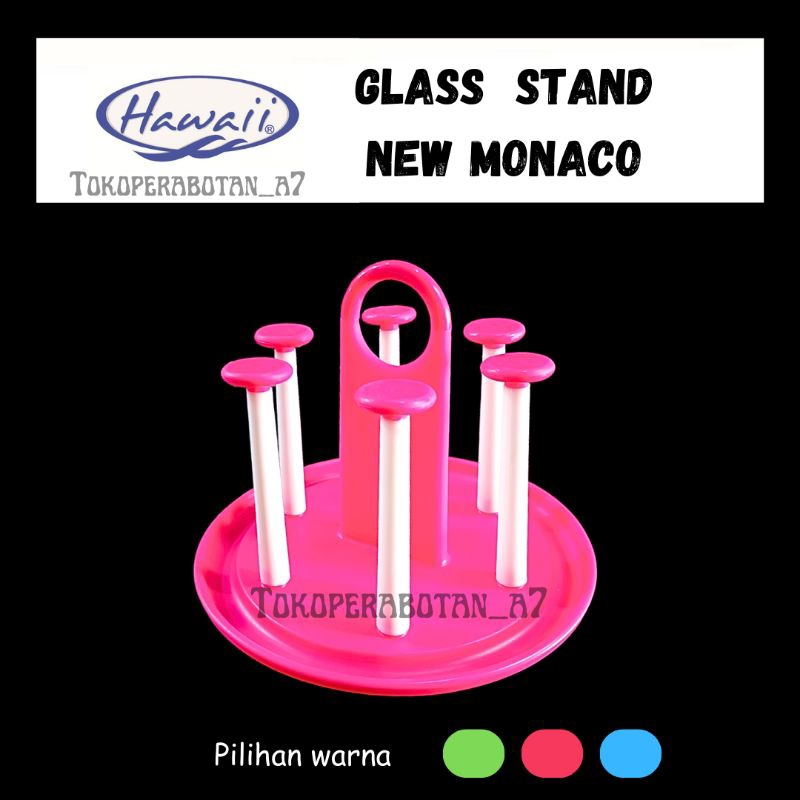 Jual Glass stand/ Rak gelas new monaco hawaii/ glass stand/tempat gelas ...