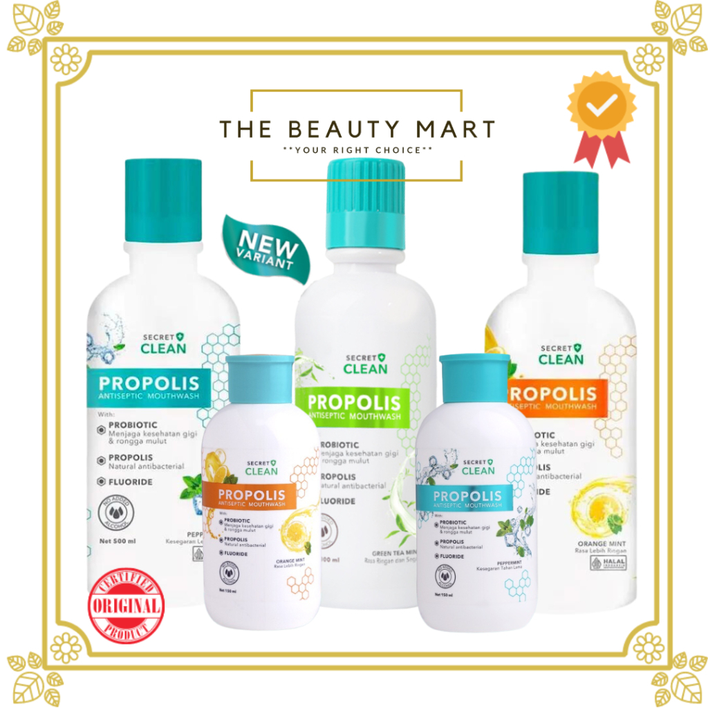 Jual SECRET CLEAN Propolis Antiseptic Mouthwash Orange Mint ...