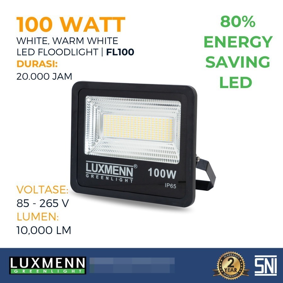 Jual Lampu Sorot Flood Light LED Luxmenn, 200 Watt, Warm White | Shopee ...