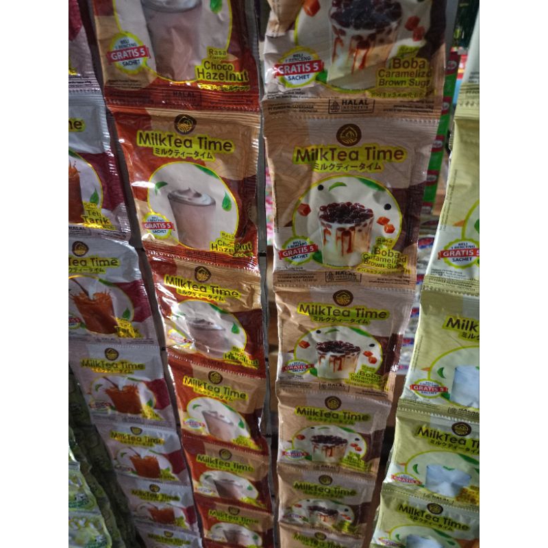Jual 1 Renceng Milk Tea Time Drink Isi 15 Sachet x 24 Gr | Shopee Indonesia