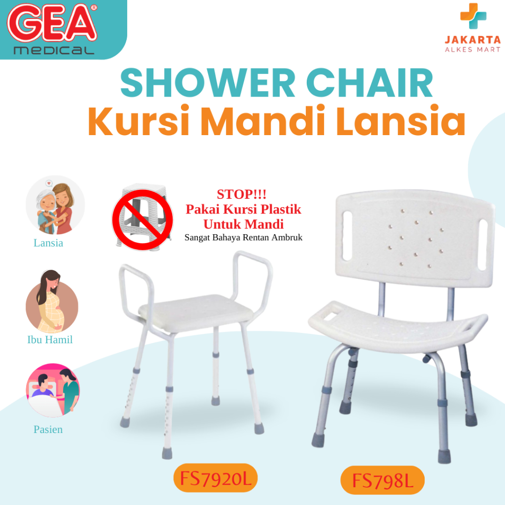 Jual Kursi Mandi Lansia Shower Chair Pasien Manula Ibu Hamil | Shopee ...