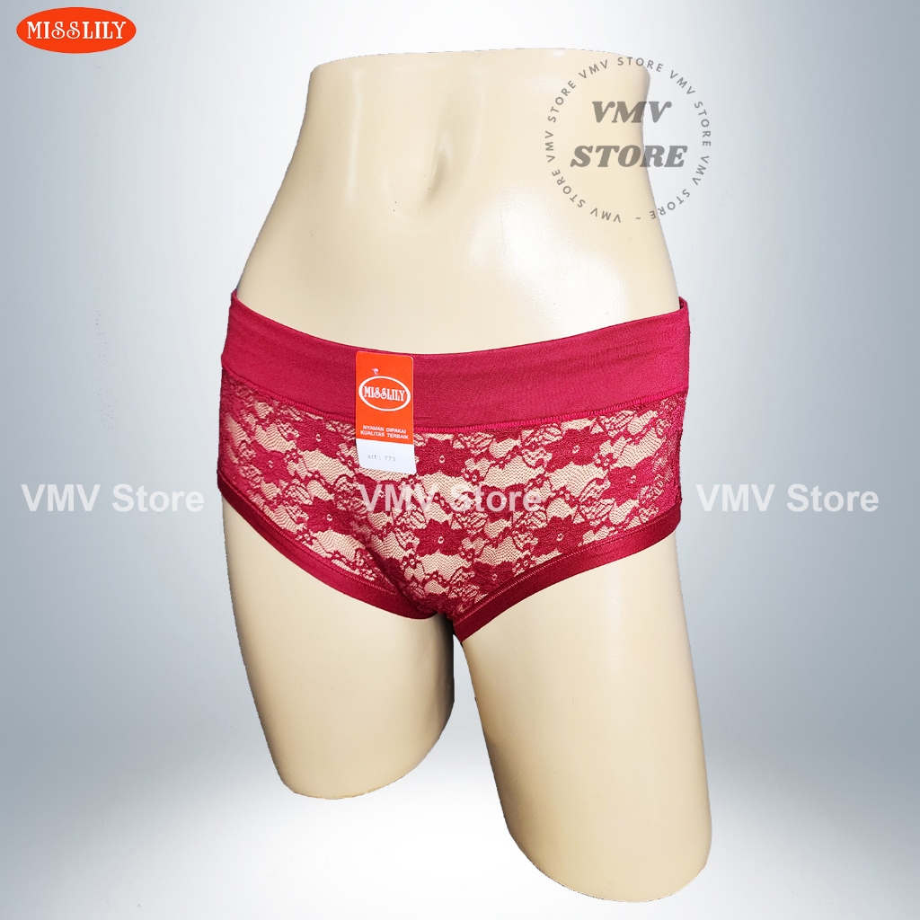 Jual Celana Dalam Wanita Sexy Transparan Misslily 773 Brukat Renda Lace CD Dinas Perempuan ...