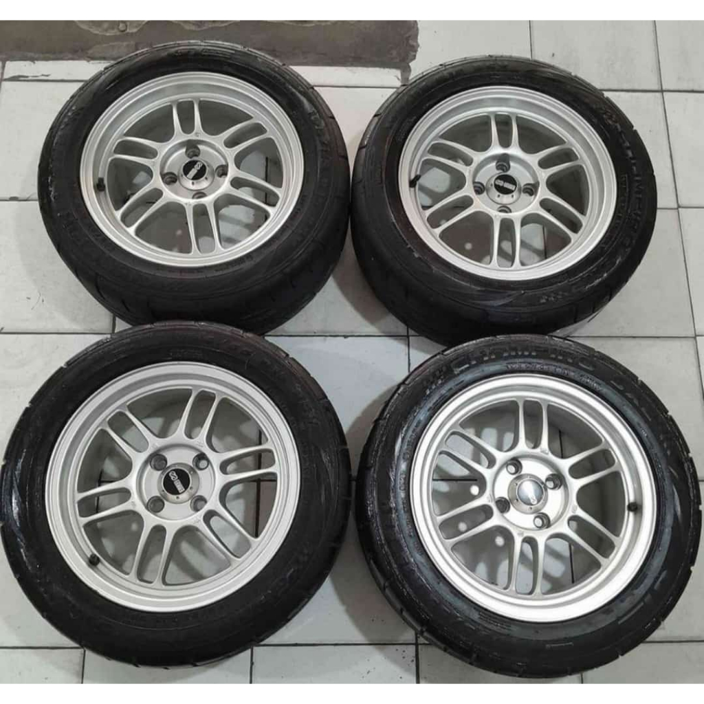Jual Velg Mobil Racing Model JDM Enkai RPF 01 Ring 15 + Ban GT Radial ...