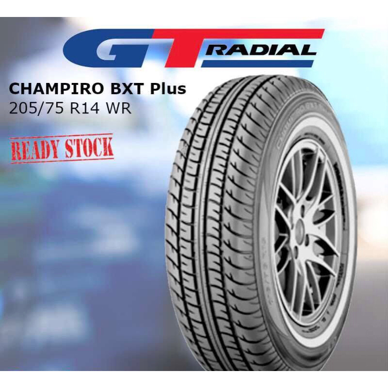 Jual ban mobil 205/75 r14 GT Champiro BXT Plus WR White Strip 205 75 14 ...