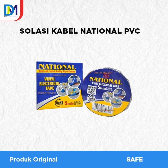 Jual Solasi Kabel National PVC Tape Isolasi Listrik 19mm | Shopee Indonesia