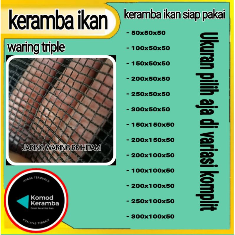Jual keramba ikan jaring apung kerambah waring hitam karamba hapa ...